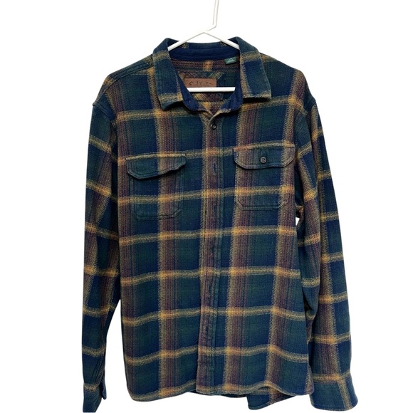 Orvis | Jackets & Coats | Orvis Mens Blue Heavyweight Flannel Plaid ...